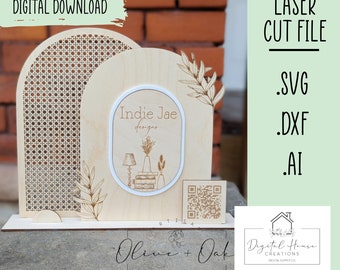 Scan Me QR Code Sign Laser Cut File QR Code Sign SVG Glowforge File ...