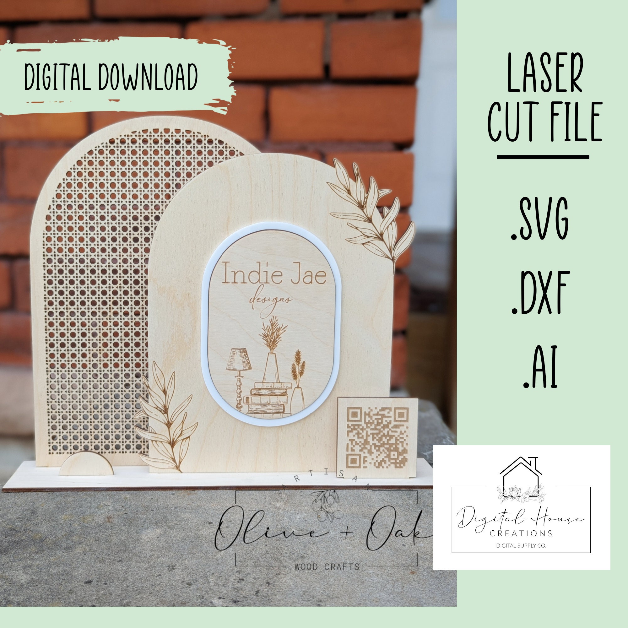QR Code Sign Laser Cut File QR Code Sign SVG Glowforge - Etsy Australia