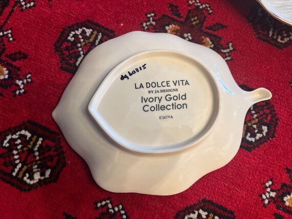 Vintage La Dolce Vita By Ja Designs Leaf Serving Plat… - Gem