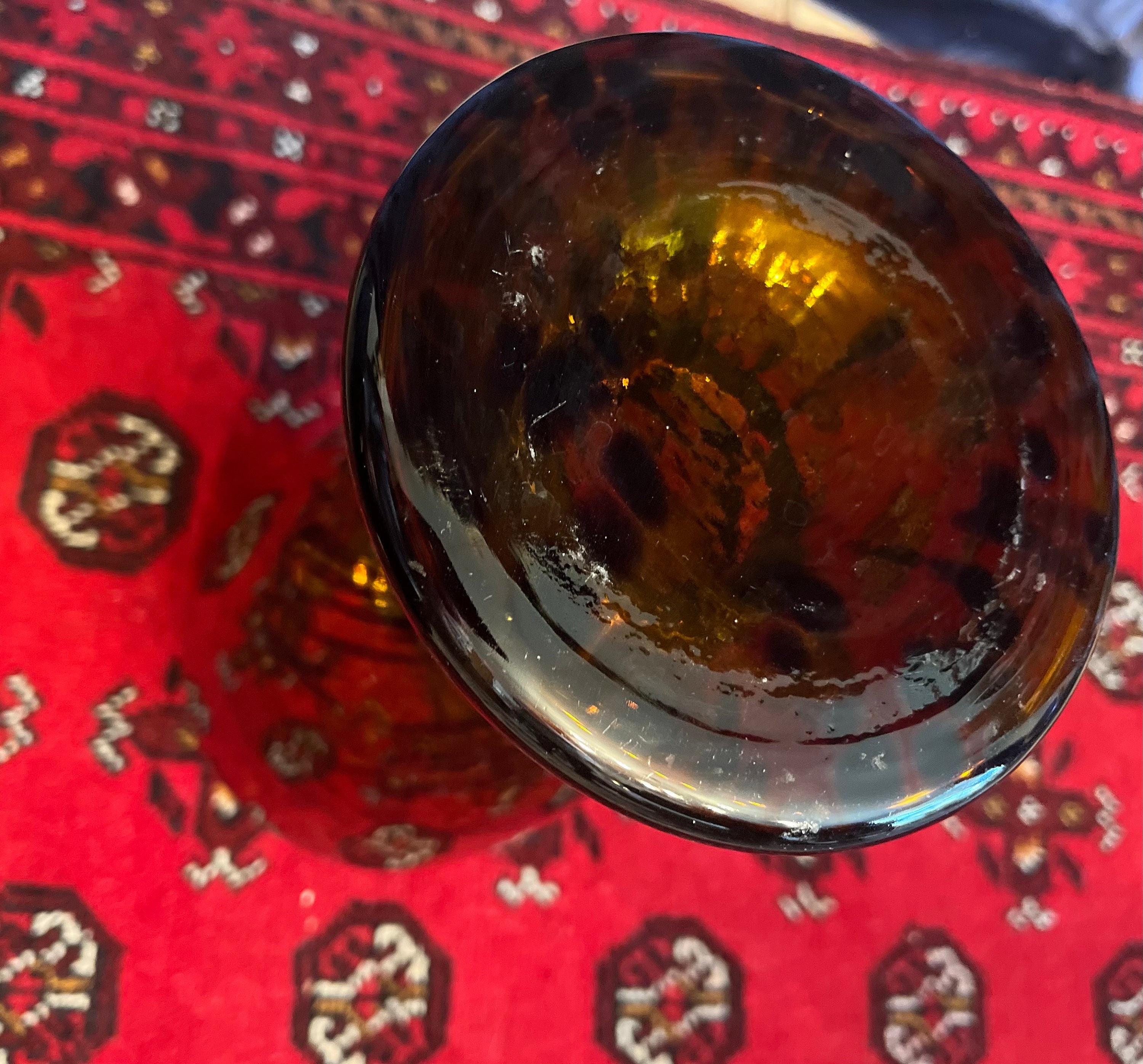 Vintage Mid Century Modern Tortoise Shell Vase - Etsy