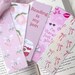 Peach Pink Bow Laminated Bookmark for Book Lover - Etsy
