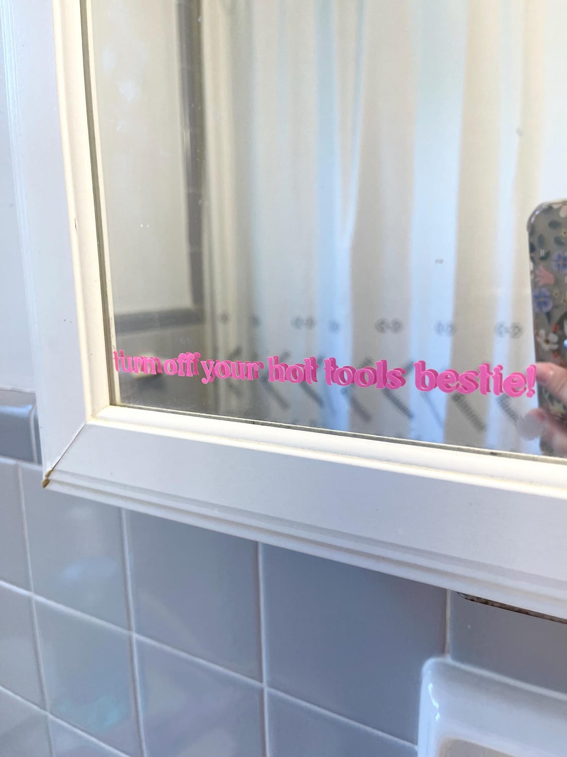 Cute Mirror Vinyl Decal for Mirror Dorm Room Decor Bathroom Mirror ...