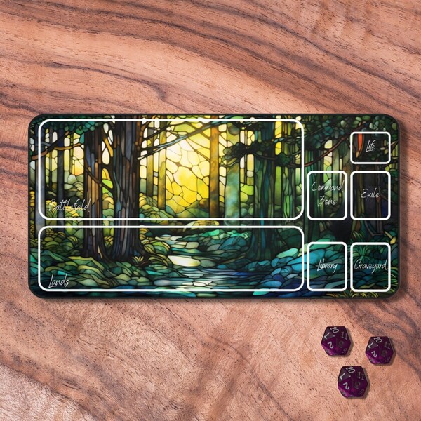 Mtg Playmat With Zones - Etsy
