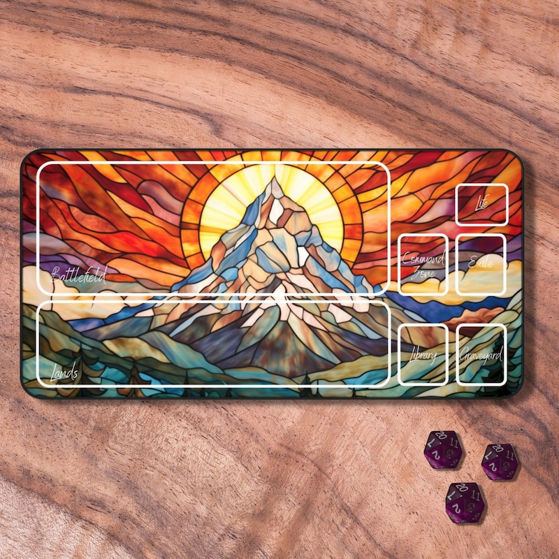 Stained Glass Mtg Playmat - Etsy