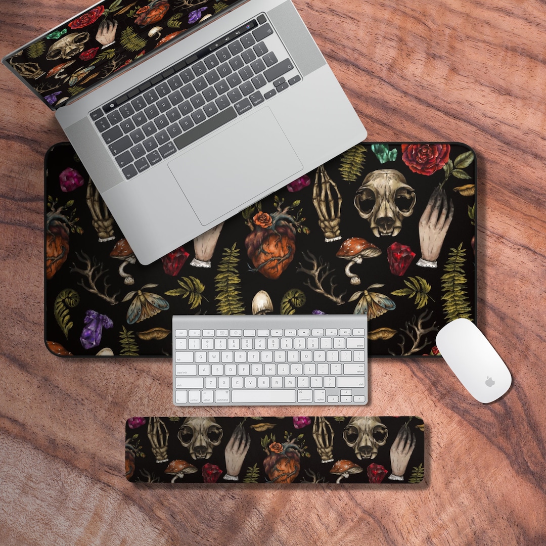 Desk Mat Witchy, Dark Academia Mouse Pad, Deskmat Dark Cottagecore ...