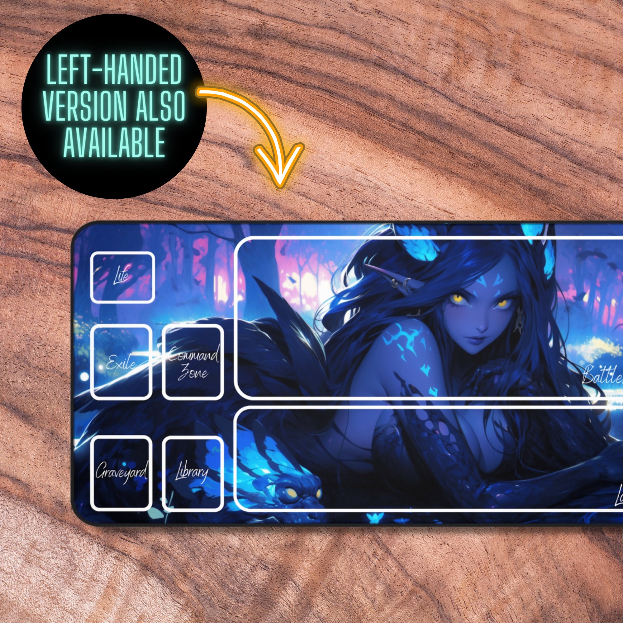 MTG Playmat Blue Rogue Faerie Themed MTG Playmat Trading - Etsy