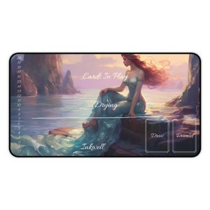 Lorcana Playmat With Zones, Mermaid Themed TCG Playmat for Lorcana ...