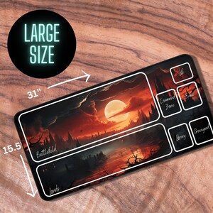 MTG Playmat With Zones, Vampire Themed MTG Playmat With Zones, Card ...