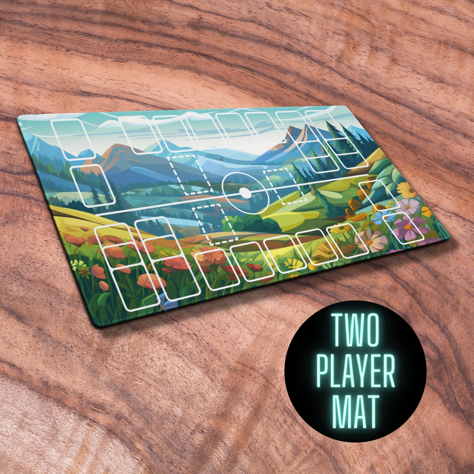 Pokemon Playmat for Two Players With Zones Pokemon TCG - Etsy
