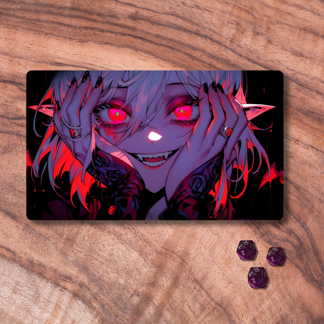 MTG Playmat Anime, Vampire Themed MTG Playmat With Zones or Without ...