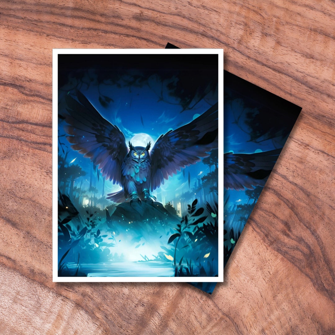 MTG Sleeves, TCG Card Sleeve Protectors, Owl Themed Card Sleeve, Gifts ...