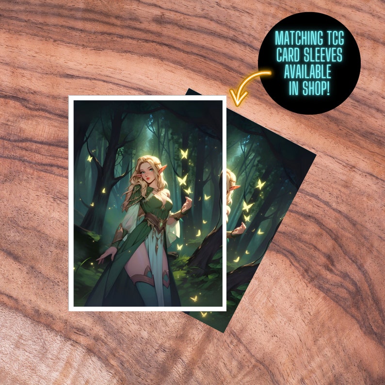 MTG Playmat Elf, MTG Playmat Forest, Forest Elf Themed TCG Playmat ...