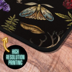 Desk Mat Witchy, Dark Academia Mouse Pad, Deskmat Dark Cottagecore ...