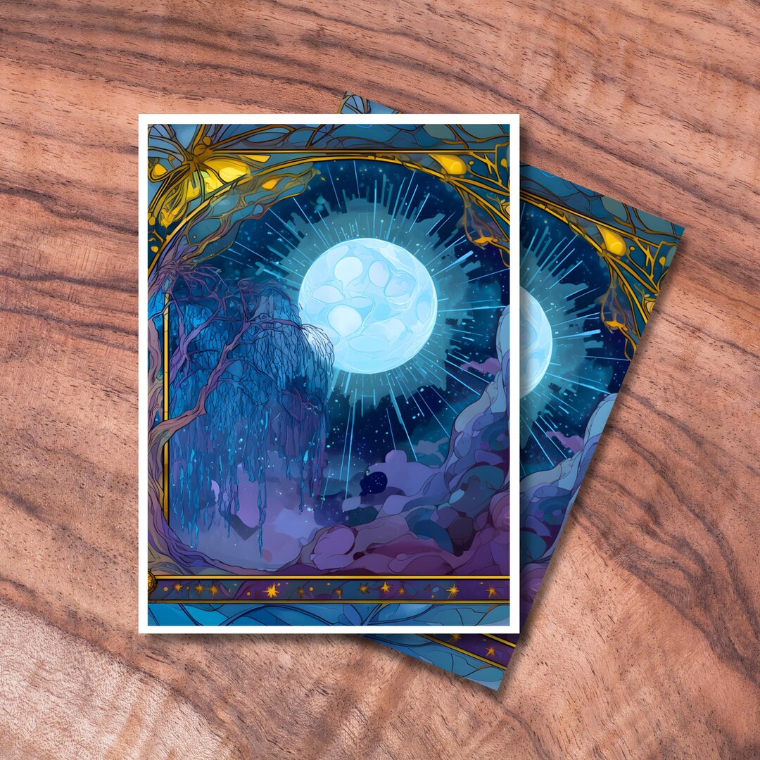Day and Night MTG Card Sleeves, Pretty Stained Glass TCG Card ...