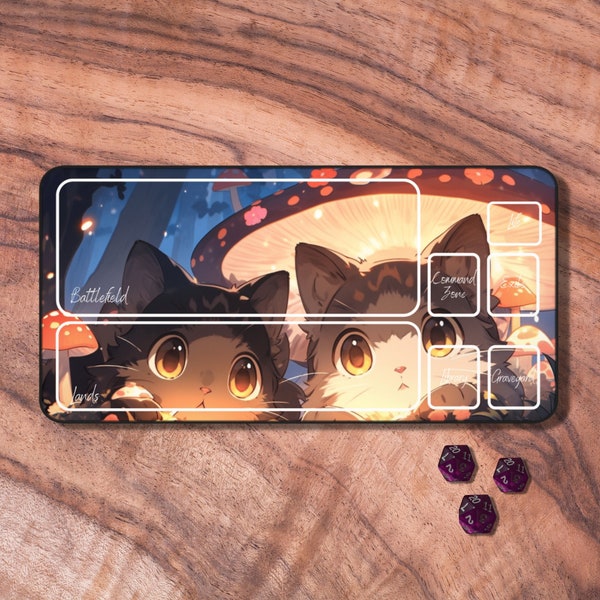 Anime Trading Card Game Playmat - Etsy