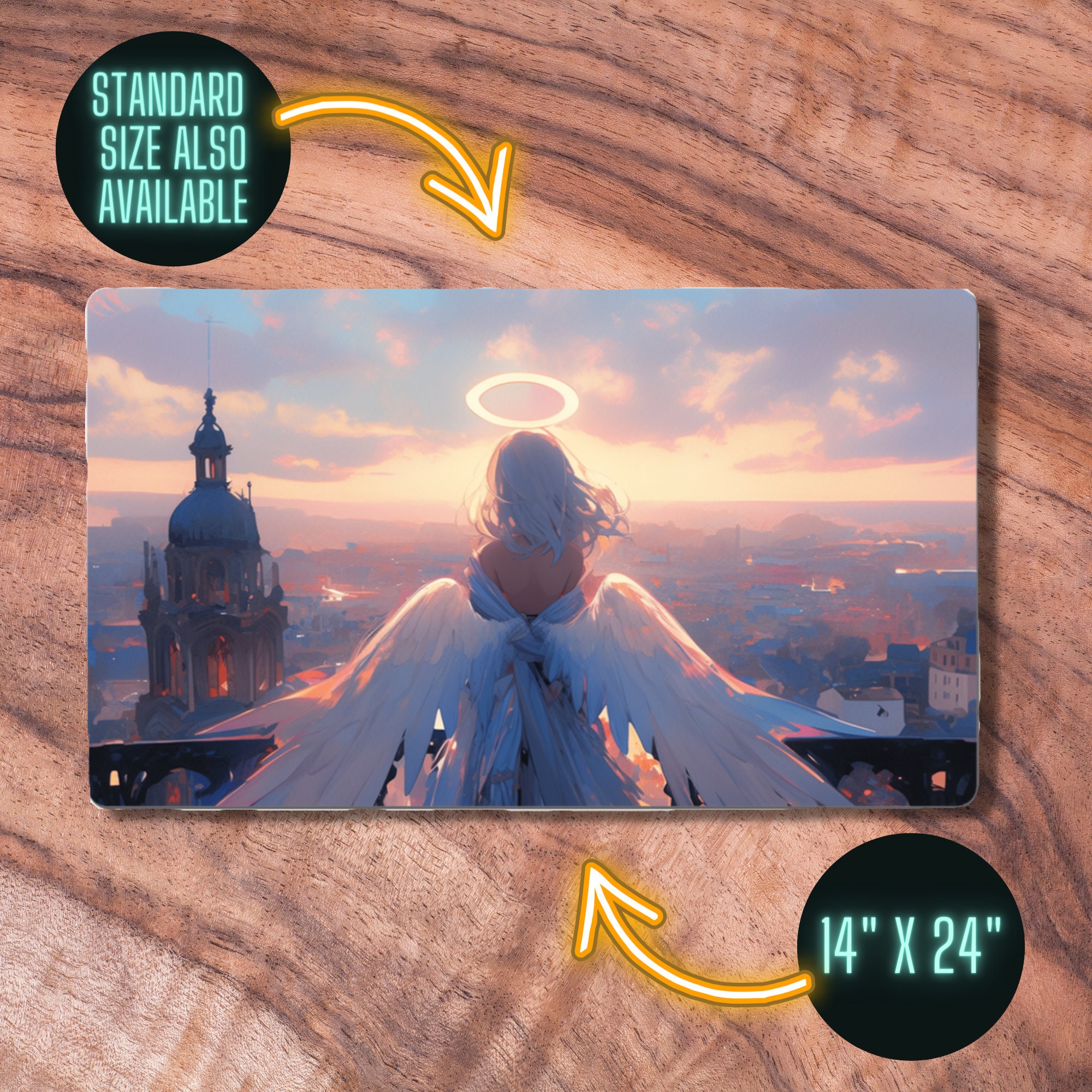 MTG Playmat Angel MTG Playmat With Zones Trading Card Game - Etsy