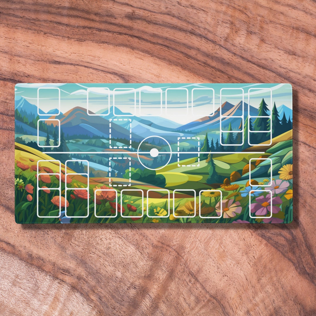 Pokemon Playmat for Two Players With Zones, Pokemon TCG Playmat, Cute ...