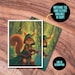 MTG Playmat With Zones, Cute Squirrel Themed MTG Playmat, Green Forest ...
