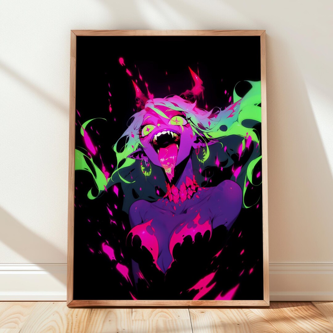 Gothic Horror Art Wall Display Home Decor Gaming Room Dark Design ...