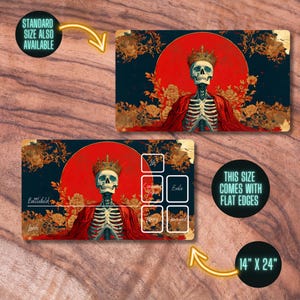 MTG Playmat, Skeleton King Themed TCG Playmat, Unofficial MTG Playmat ...