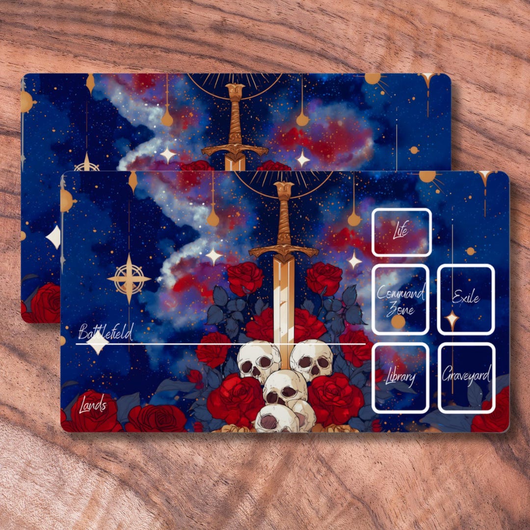 Fantasy Sword Themed MTG Playmat, Tarot Inspired TCG Playmat - Etsy