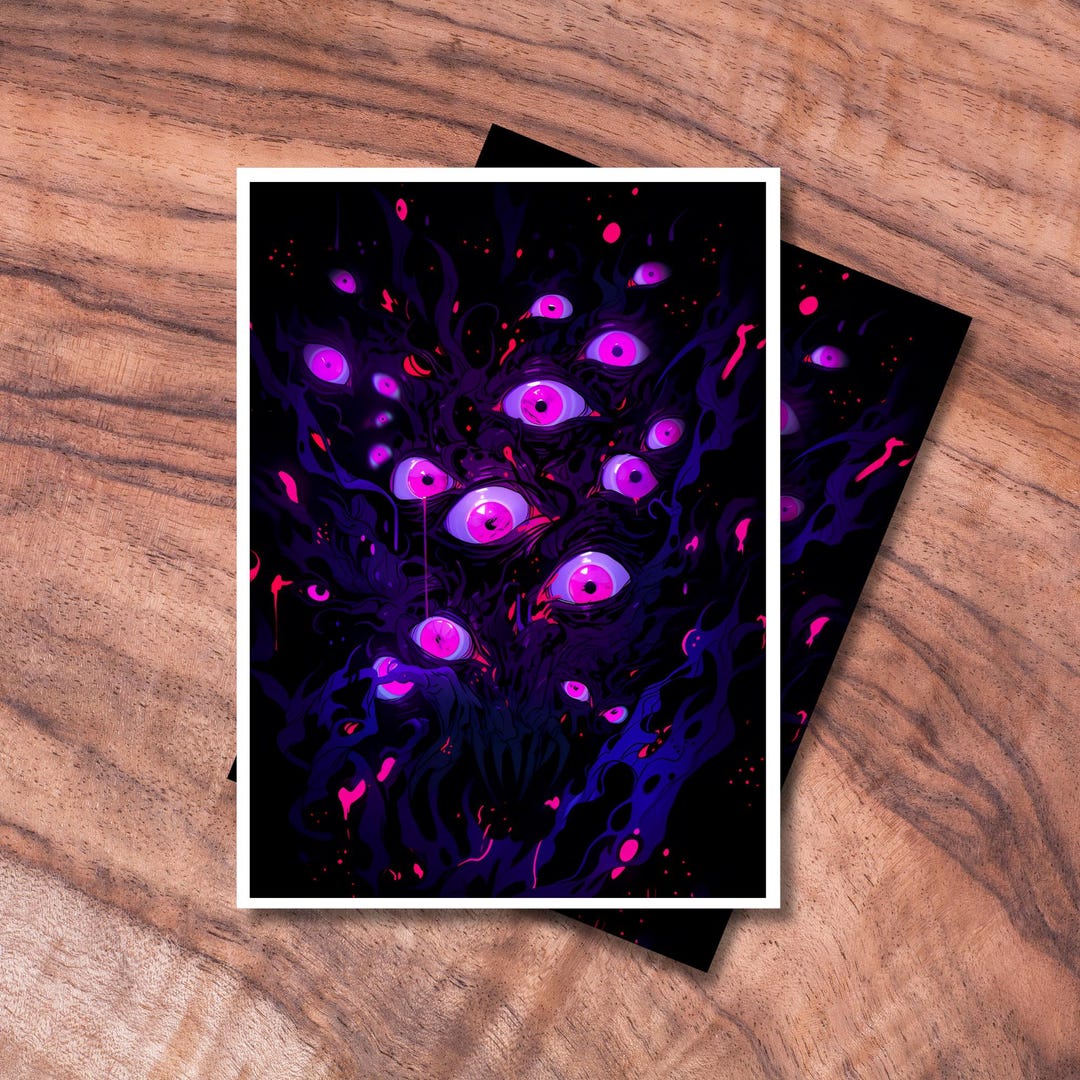MTG Sleeves 100, Matte Finish TCG Card Sleeve Protector, Horror Themed ...