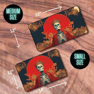 MTG Playmat, Skeleton King Themed TCG Playmat, Unofficial MTG Playmat ...