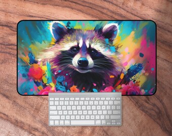 Raccoon Mouse Pad, Trash Panda Social Club Raccoon, Funny Racoon Decor ...