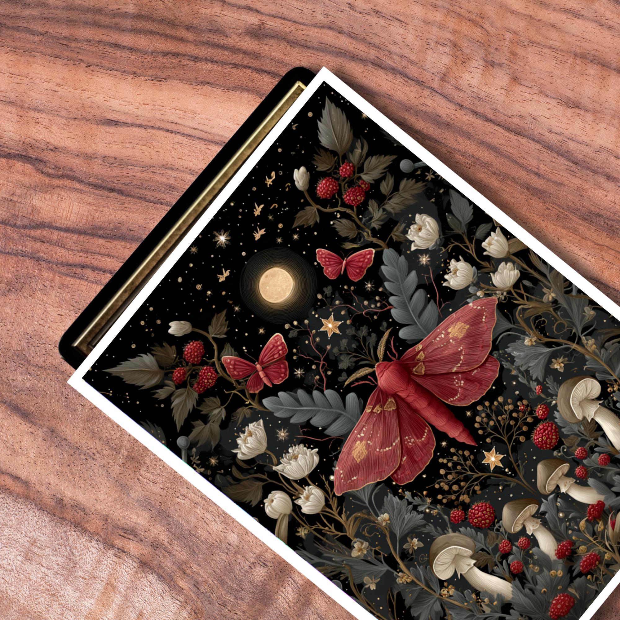 MTG Sleeves 100 , TCG Card Sleeve Protector, Mystical Moth Themed ...