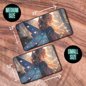 MTG Playmat With Zones, Elf Faerie Themed MTG Playmat, Extra Large ...