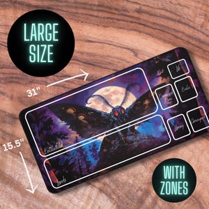 MTG Playmat, 80's Moth Horror Themed TCG Playmat, Unofficial MTG ...