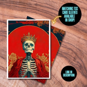 MTG Playmat, Skeleton King Themed TCG Playmat, Unofficial MTG Playmat ...