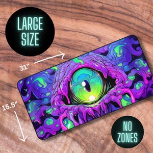 MTG Playmat, 80's Monster Horror Themed TCG Playmat, Unofficial MTG ...