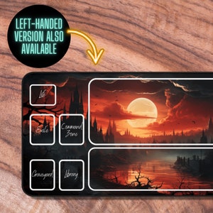 MTG Playmat With Zones, Vampire Themed MTG Playmat With Zones, Card ...