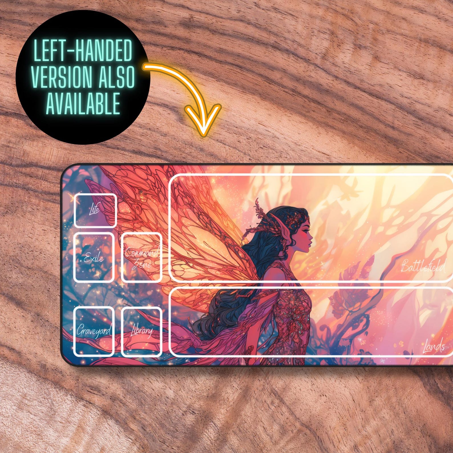 MTG Playmat, Pastel Fairy Themed TCG Playmat, Unofficial MTG Playmat ...