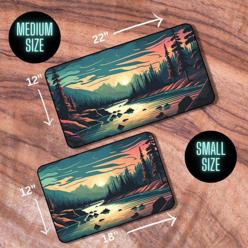 Nature Gaming Desk Mat, Large Landscape Mouse Pad, Desk Mat XL ...