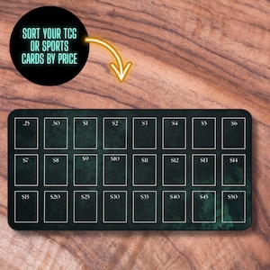 TCG Card Sorting Mat, Card Organizing Mat, TCG Collector Gift, Sport ...
