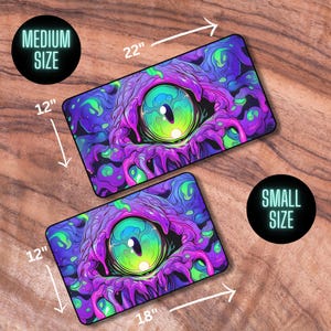 MTG Playmat, 80's Monster Horror Themed TCG Playmat, Unofficial MTG ...