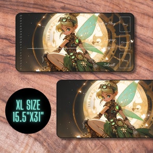 Lorcana Playmat With Zones, Tinkerbell Themed Card Playmat, Unofficial ...