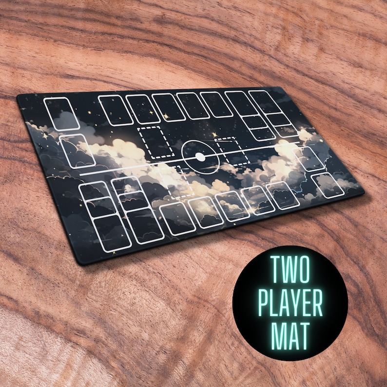 Two Player Pokemon Playmat Large Pokemon Playmat With Zones - Etsy