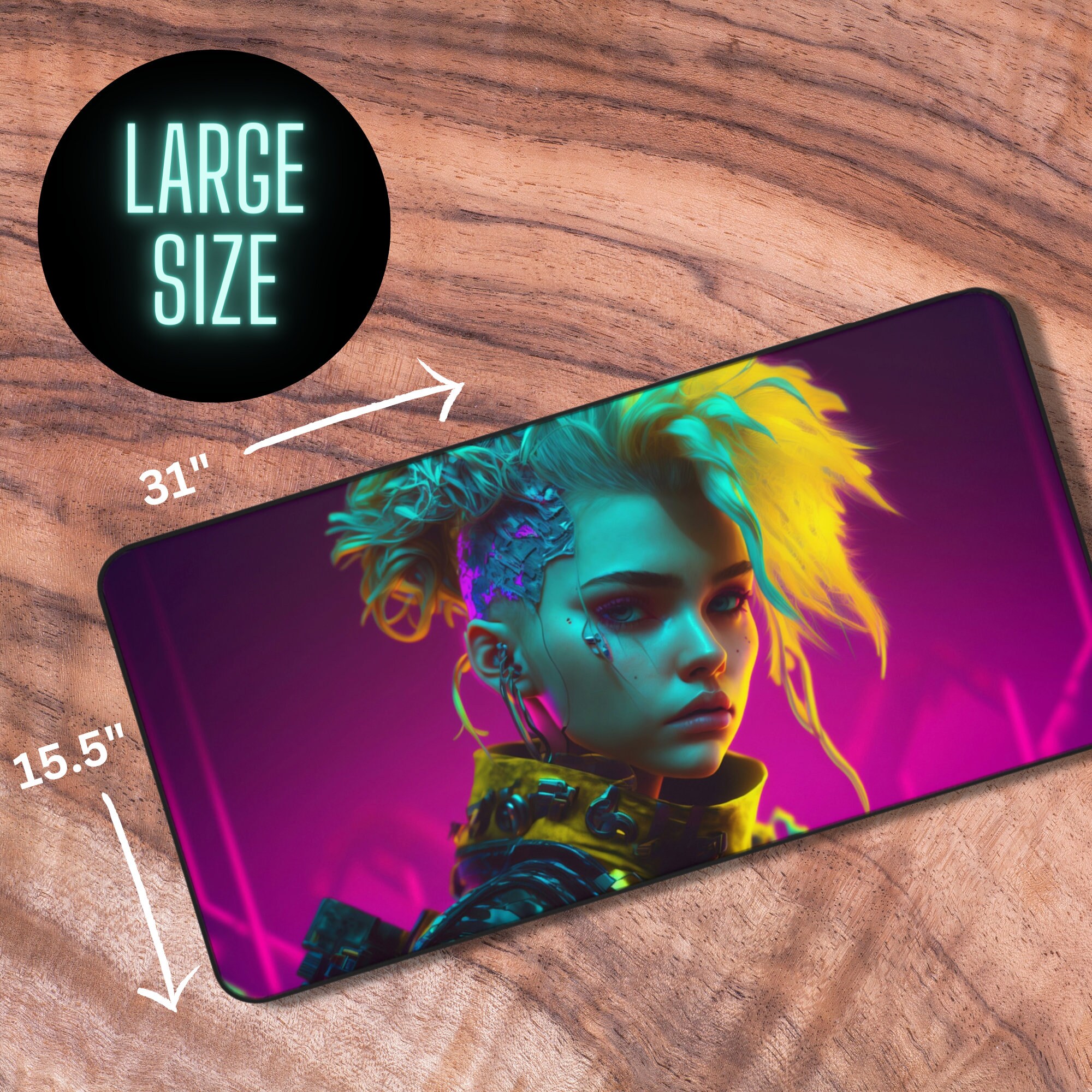 Desk Mat Fantasy, Gaming Mouse Pad, Neoprene Gaming Mat, XL Mouse Pad ...