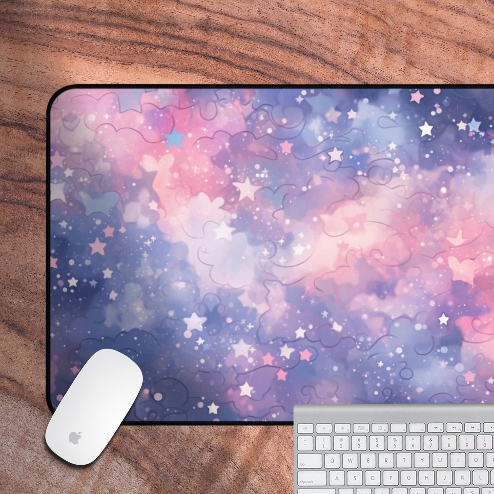 Deskmat Desk Mat Kawaii Pastel Cute Keyboard Wrist Rest - Etsy