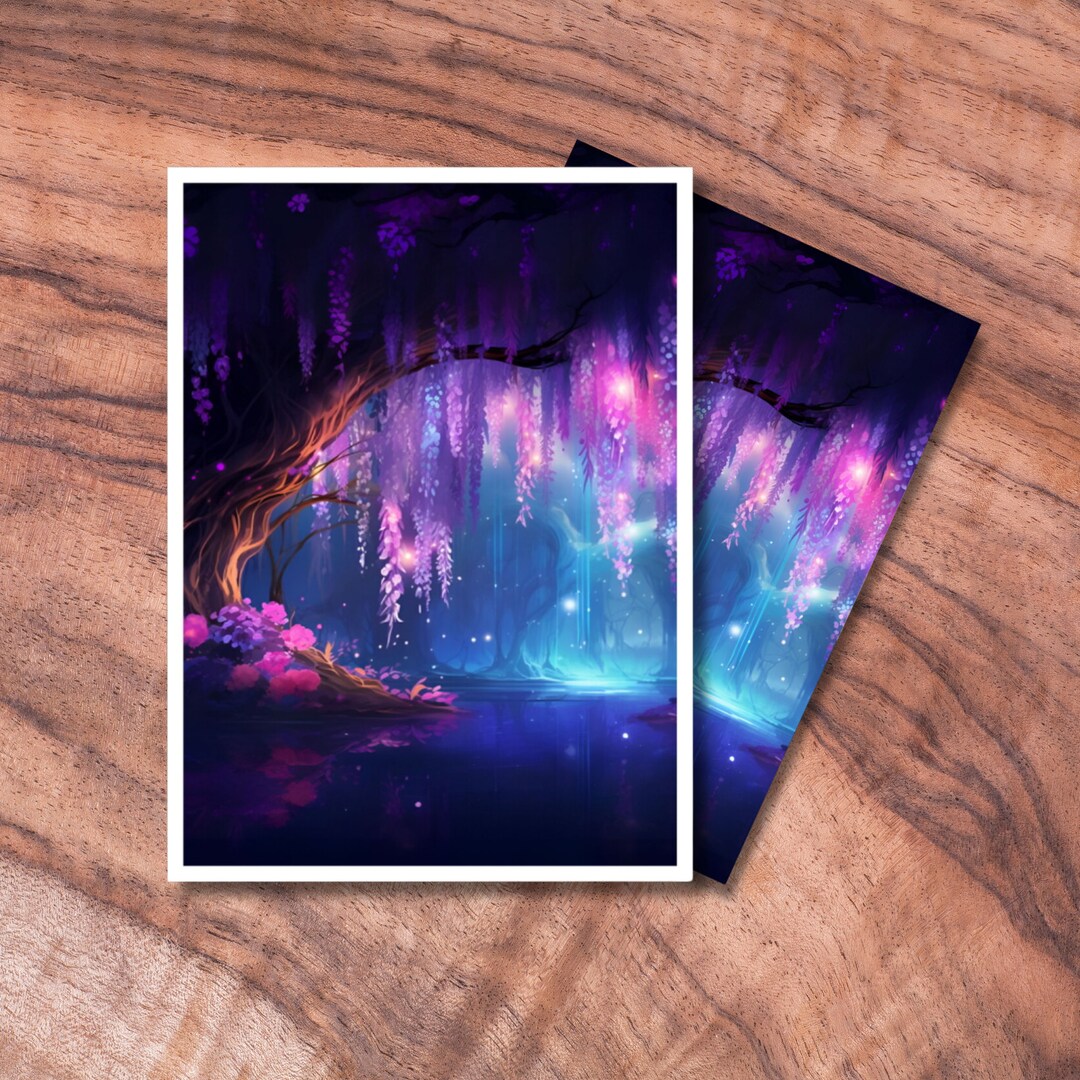 MTG Sleeves, TCG Card Sleeve Protector, Forest Themed Card Sleeve ...