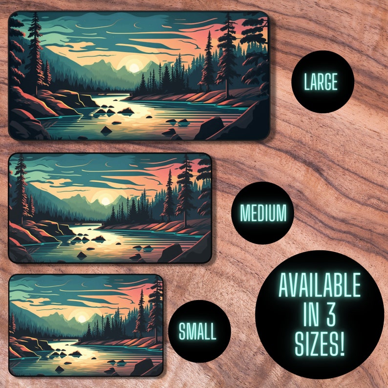 Nature Gaming Desk Mat, Large Landscape Mouse Pad, Desk Mat XL ...