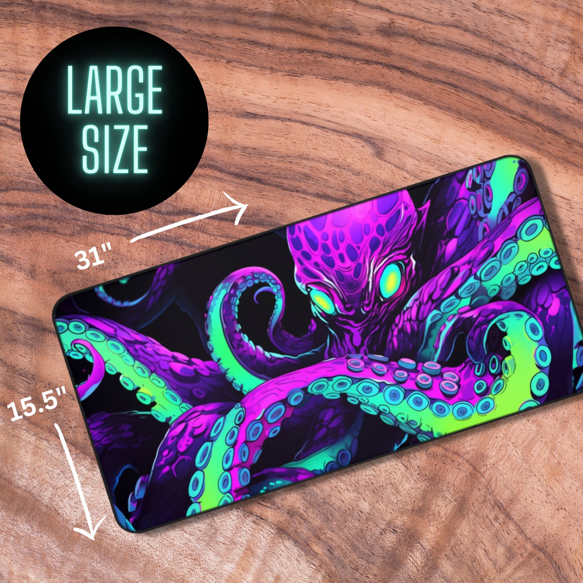 Desk Mat Octopus Giant Gaming Desk Mat Large Purple Mouse - Etsy Australia