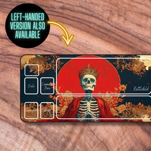MTG Playmat, Skeleton King Themed TCG Playmat, Unofficial MTG Playmat ...