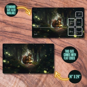 MTG Playmat, Squirrel Themed MTG Playmat Available With or Without ...