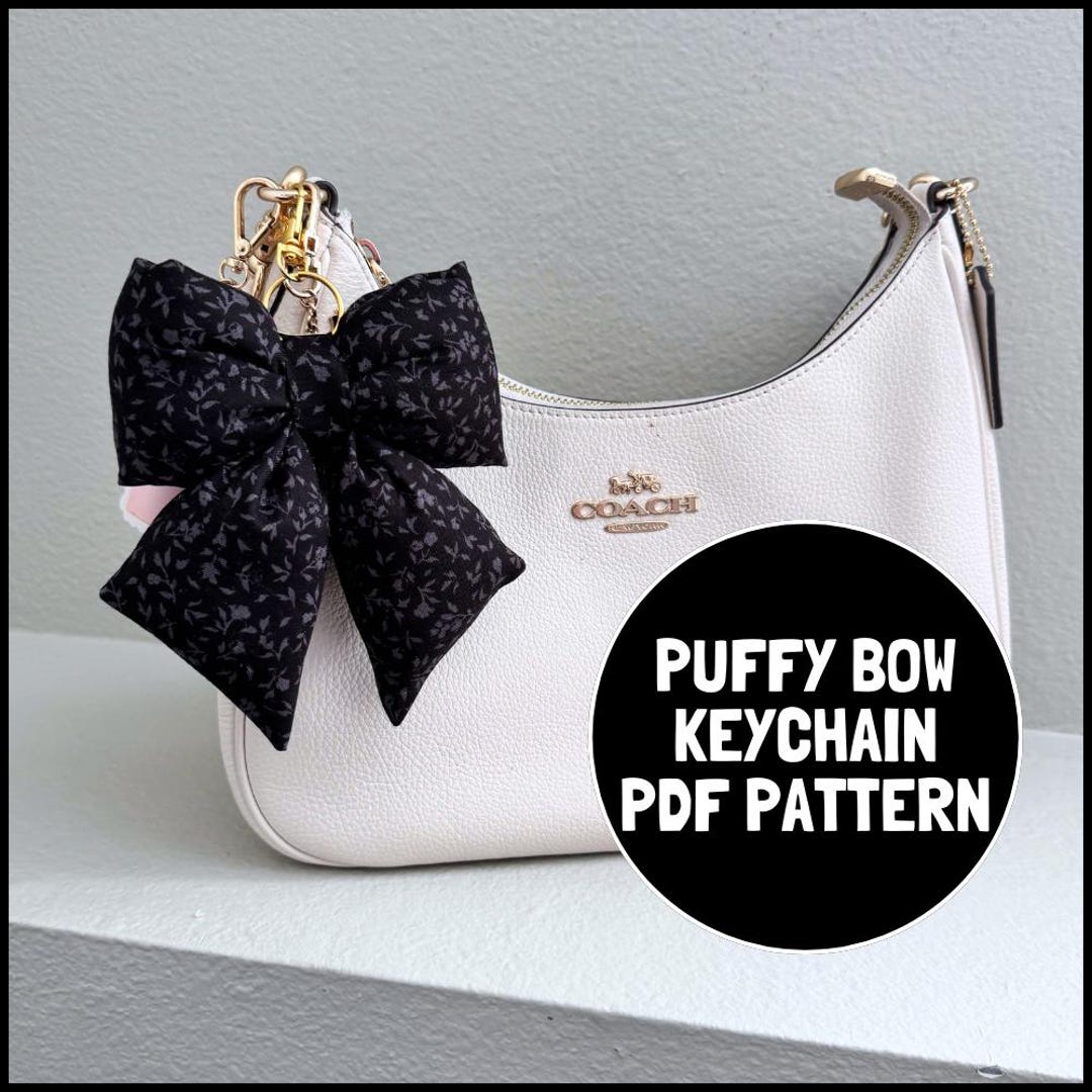Puffy Bow Keychain Sewing Pattern: DIY Tutorial (PDF Download) - Etsy