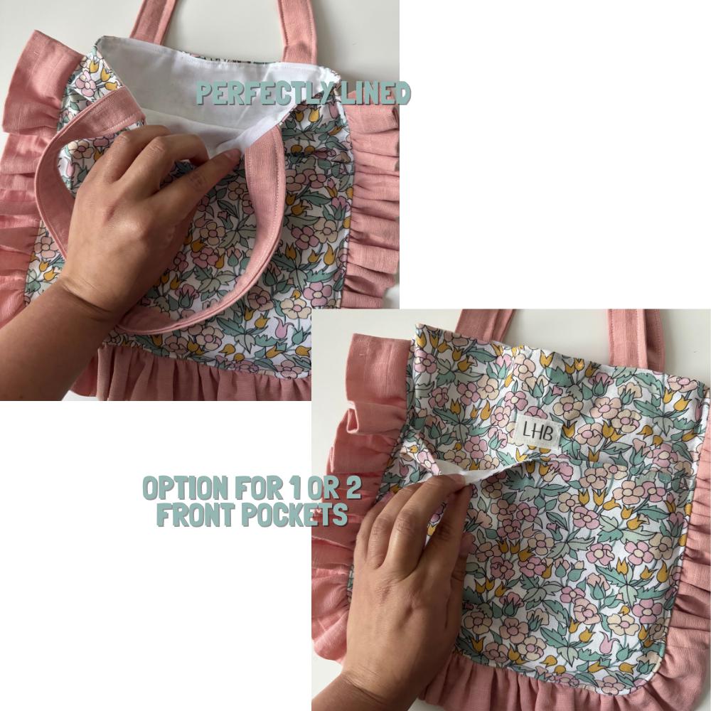 Ruffled Tote Bag Sewing Pattern: Kids Sizes (PDF Pattern) - Etsy