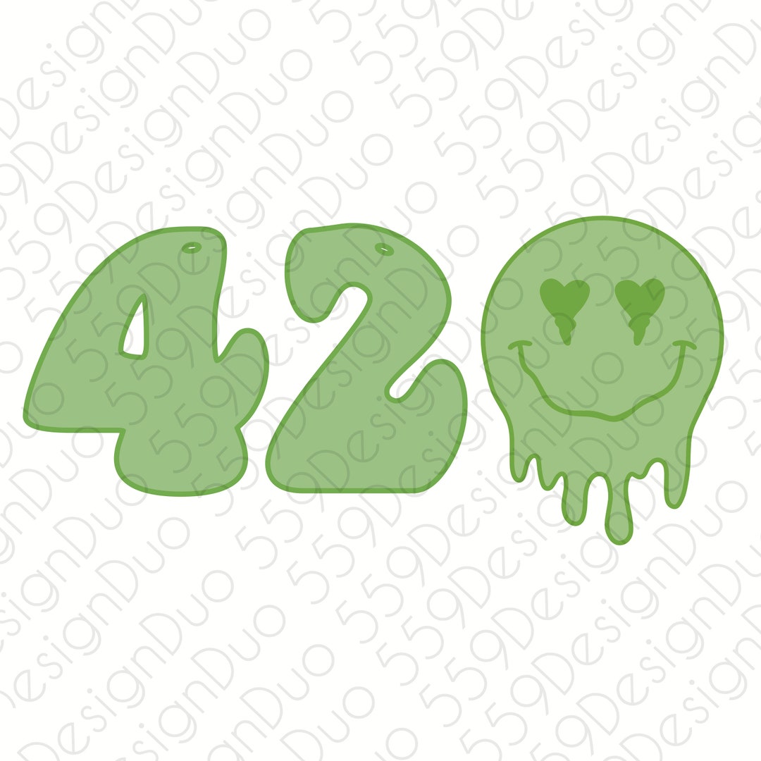 420 Smiley Drip Png 420 Drip Digital Design - Etsy
